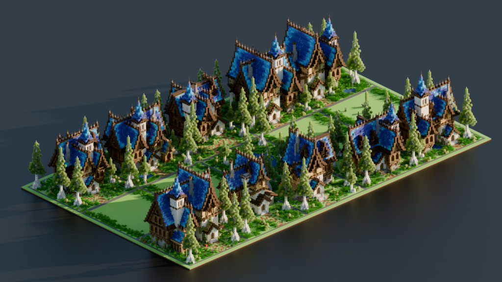 Bundle Minecraft Medieval Fantasy House - Collection Zoonyy Hub